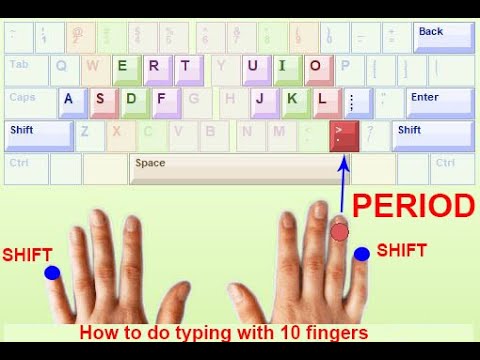 How to type with 10 fingers on your computer keyboard | Lesson 5 ...