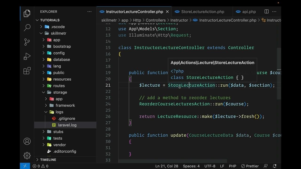44. Update lecture: Laravel + Nuxt Udemy Clone - YouTube