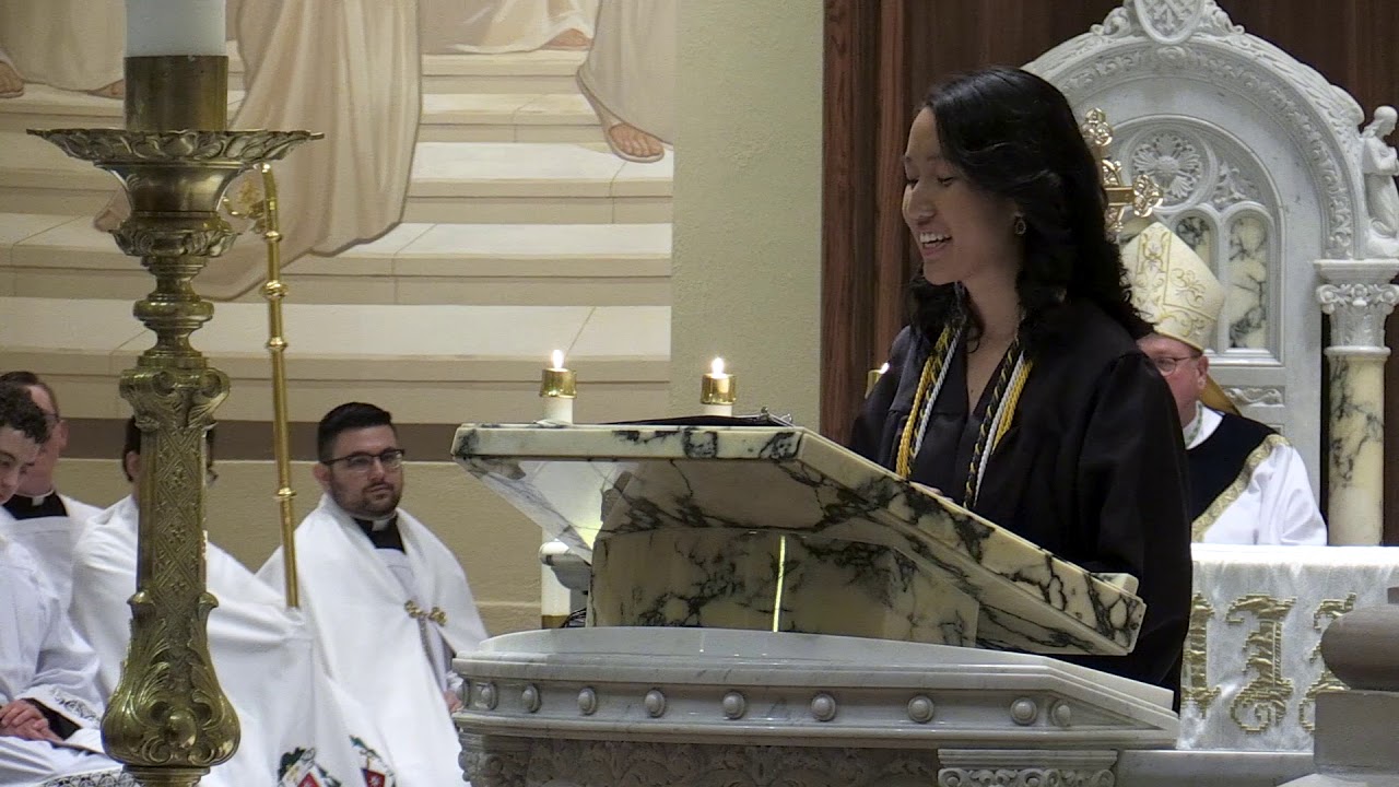 Newman University Baccalaureate Reflection by Annie Dang 2019 - YouTube