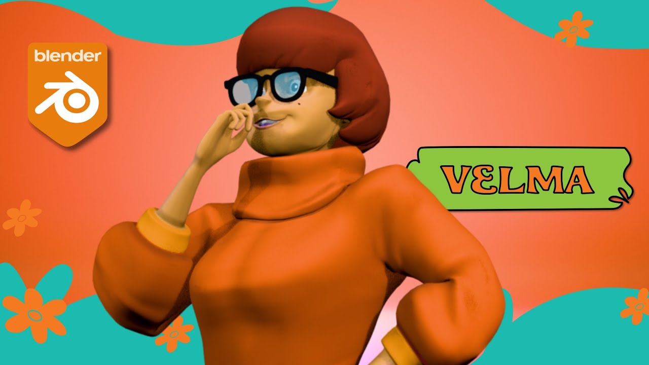 3D Modelling Velma Dinkley in Blender | Timelapse - YouTube
