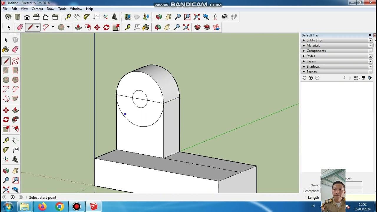 TUTORIAL GAMBAR 3D MEKANIKAL DESAIN PADA SKETCHUP PART 2 - YouTube