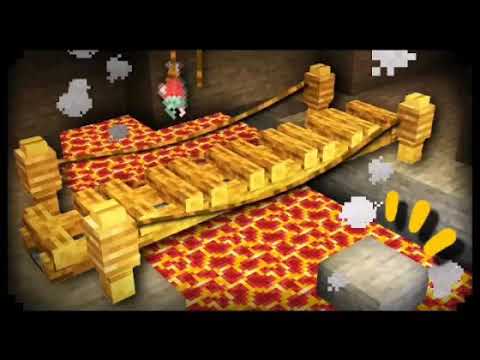 How to build a bridge of campfire in Minecraft - YouTube