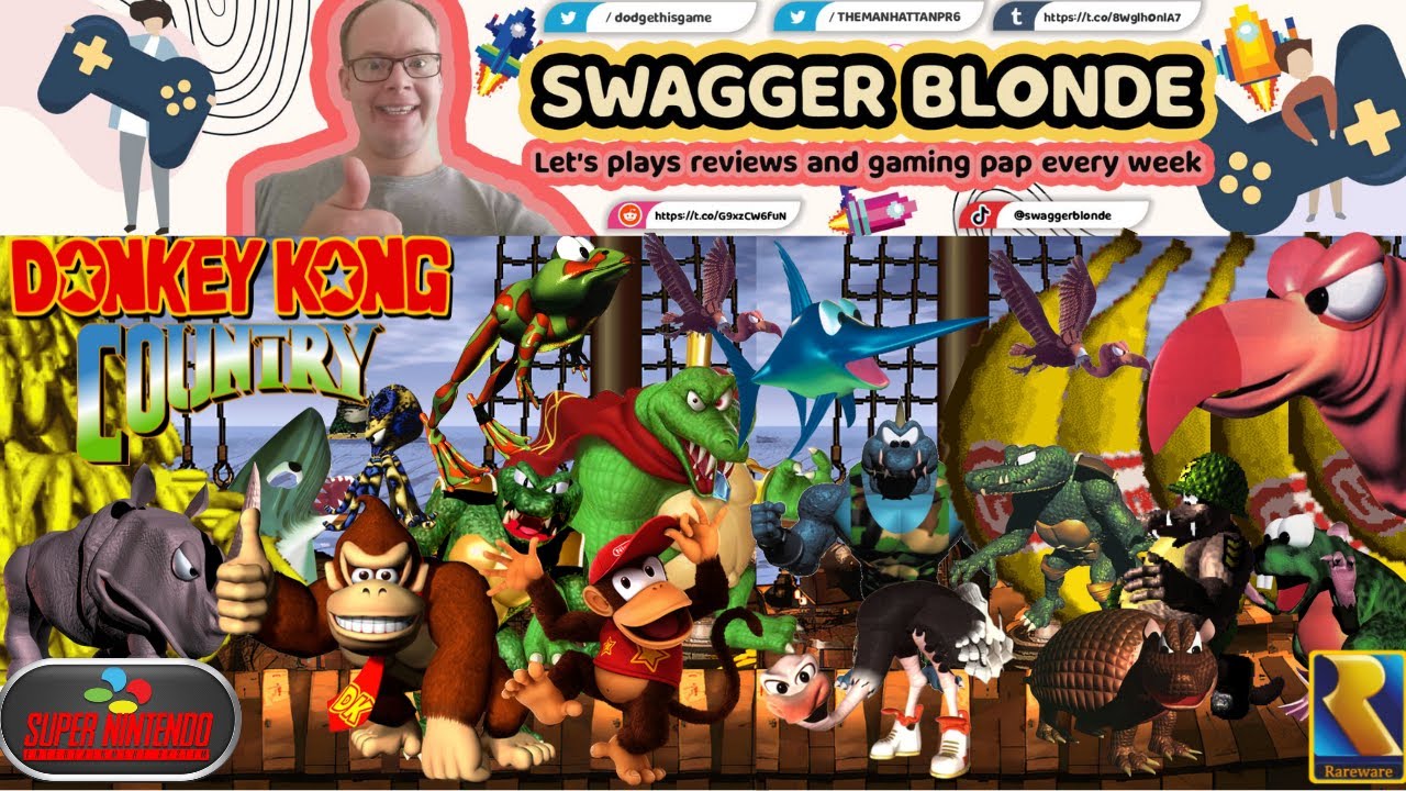 Sofa Swagger #23 Donkey Kong Country Super Nintendo Part 1 - YouTube