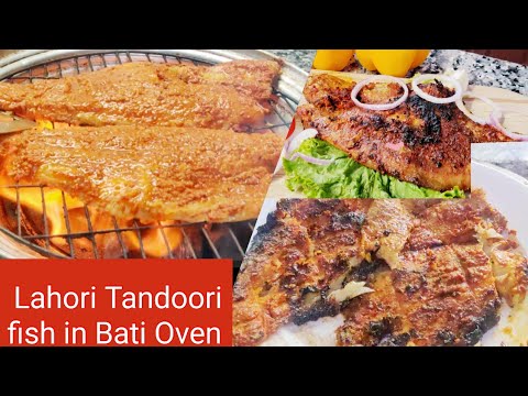 Lahori Roasted Fish with secret Masala | Roasted Fish in Bati oven ...