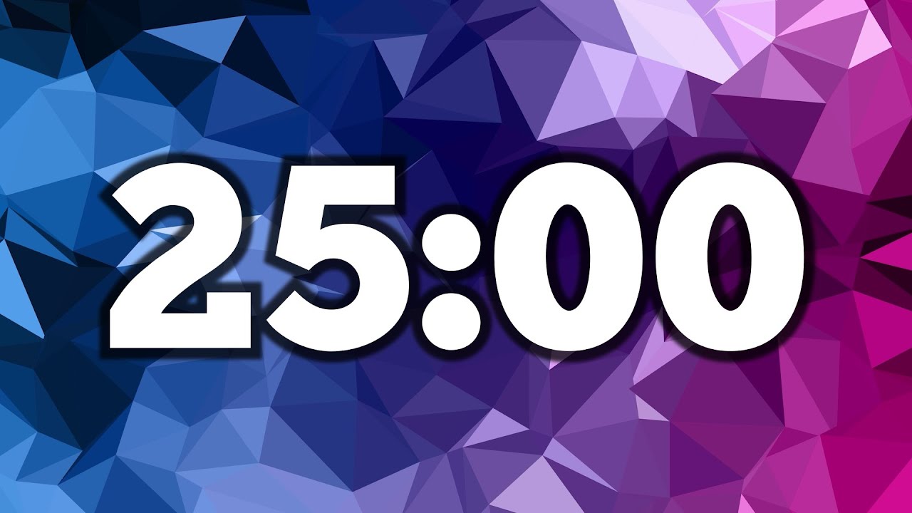 Twenty Five Minute Timer - YouTube