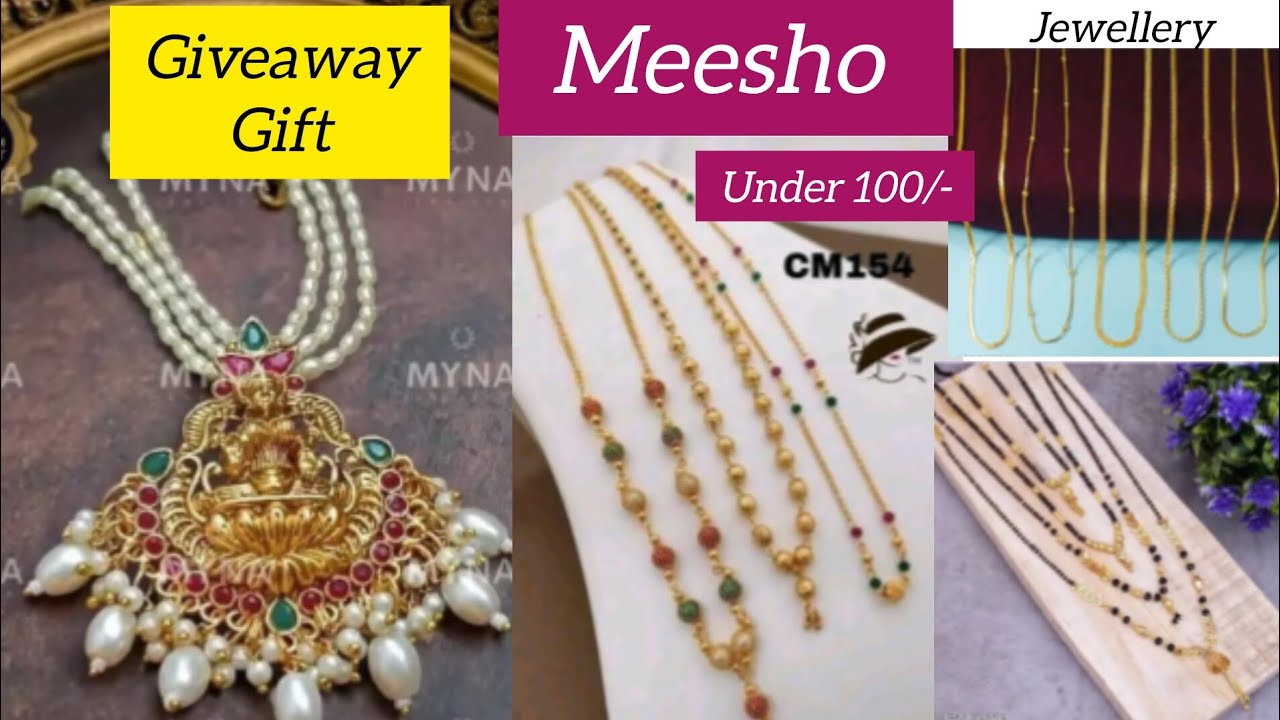 meesho jewellery haul review /meesho reviews/meesho/giveaway gift # ...