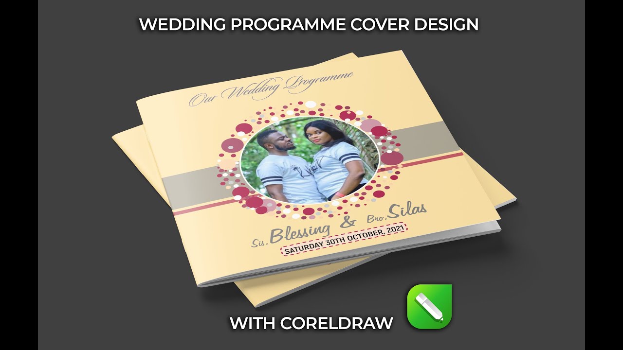 How To Design a Wedding Programme Order Of Service Cover | Order Of ...