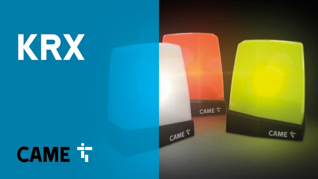 CAME KRX, the most advanced LED flashing light with a modern design ...