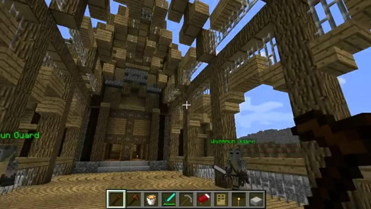 Minecraft meets Skyrim! Whiterun Creation (TheFlyPod) - YouTube