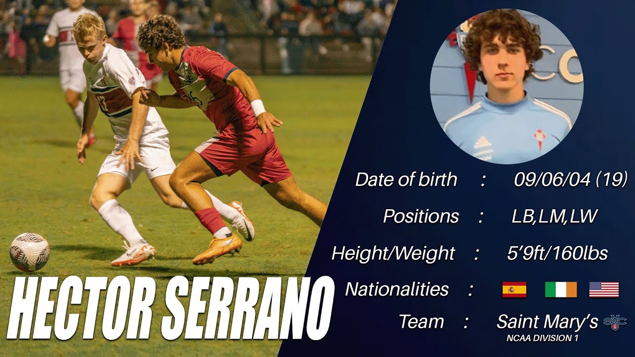 Hector Serrano- NCAA Division 1 Men's Soccer Highlight Video - YouTube