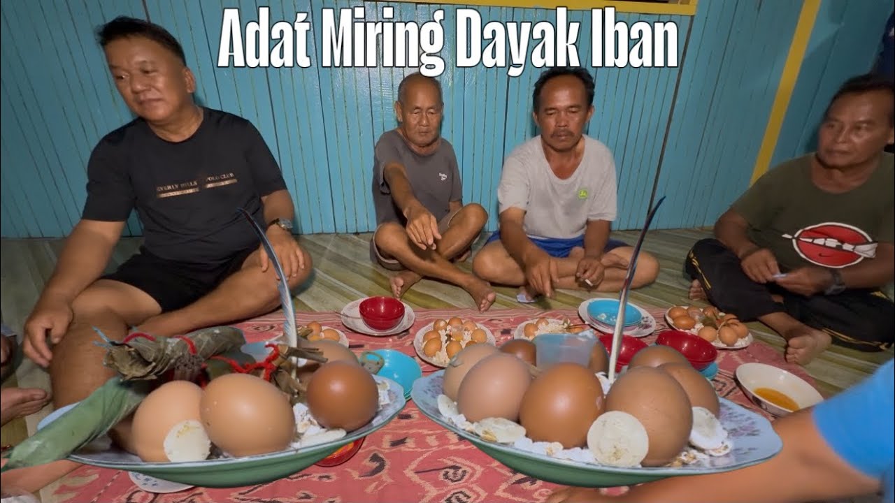 Adat Tradisi Orang Dayak Iban di Merit, Kapit/Adat Miring - YouTube