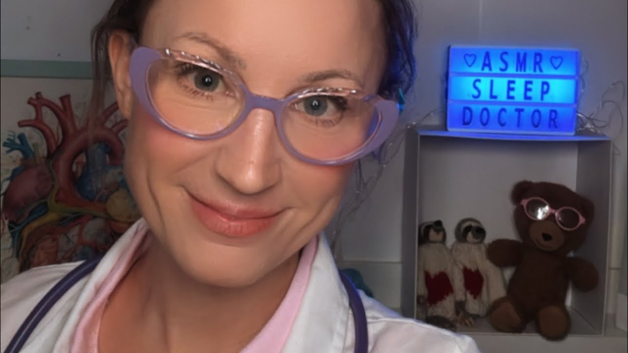 👩🏻‍⚕️ SLEEP DOCTOR ASMR fall asleep fast tingly triggers lights anxiety ...