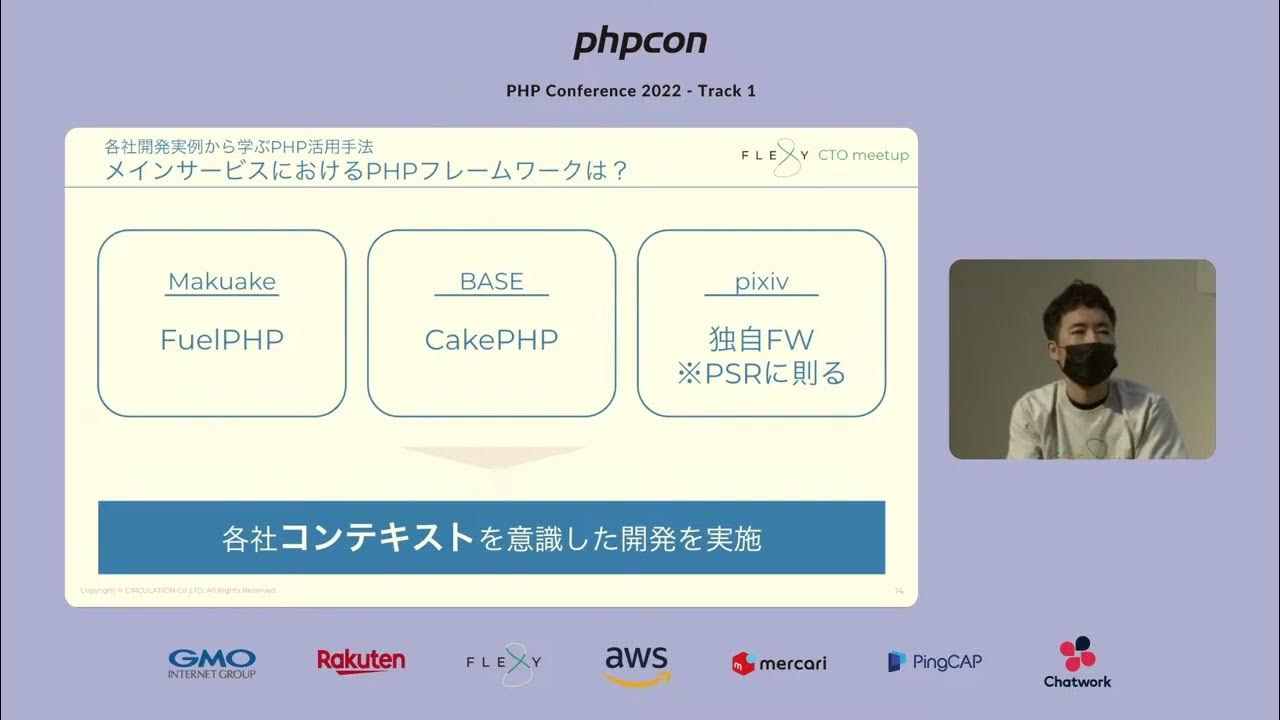 PHP Conference Japan 2022: 急成長3社サー… / FLEXY CTO meetupスピーカーの方々 | FLEXY - YouTube