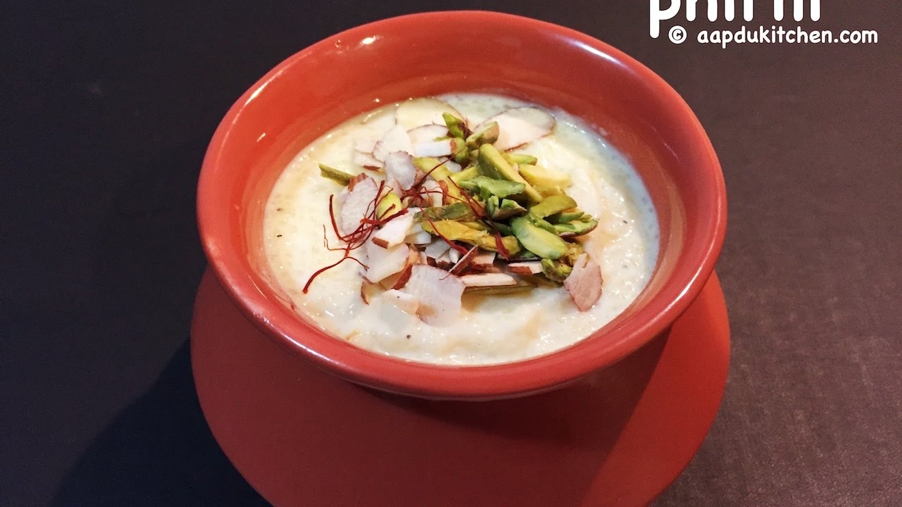 phirni recipe | kesariya phirni recipe | how to make punjabi phirni ...