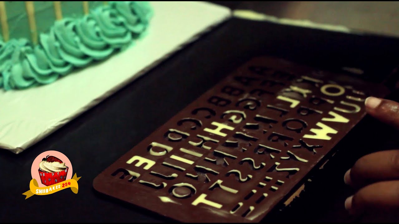 How to Write a Name on a Cake Using Letter Mould (Tutorial) - YouTube