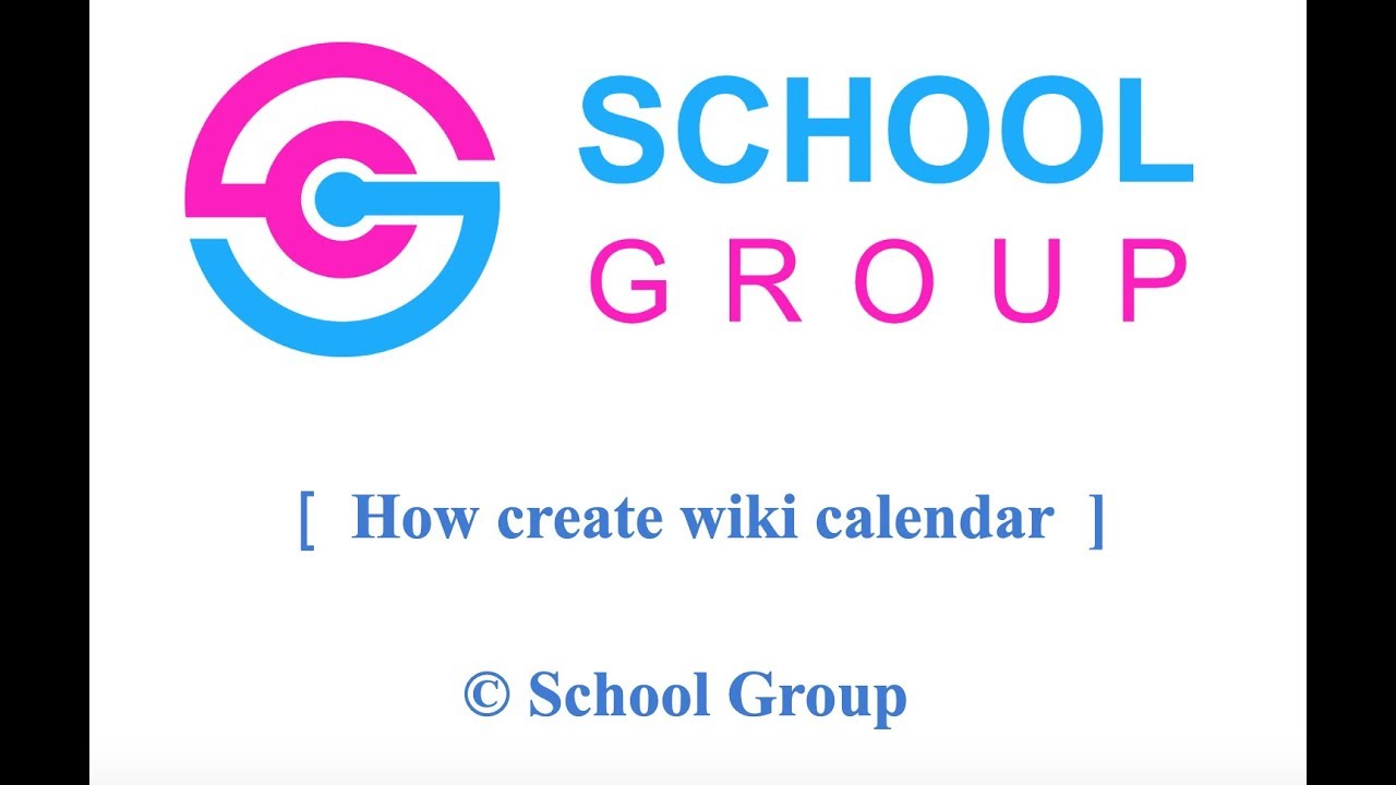 How create wiki calendar - YouTube