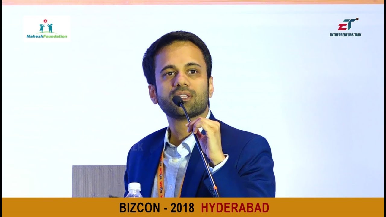 Ixoreal Biomed CEO Kartikeya Baldwa at Bizcon 2018 Hyderabad ...