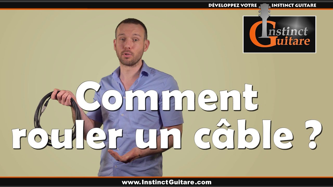 Comment rouler un câble pour guitare ? - YouTube
