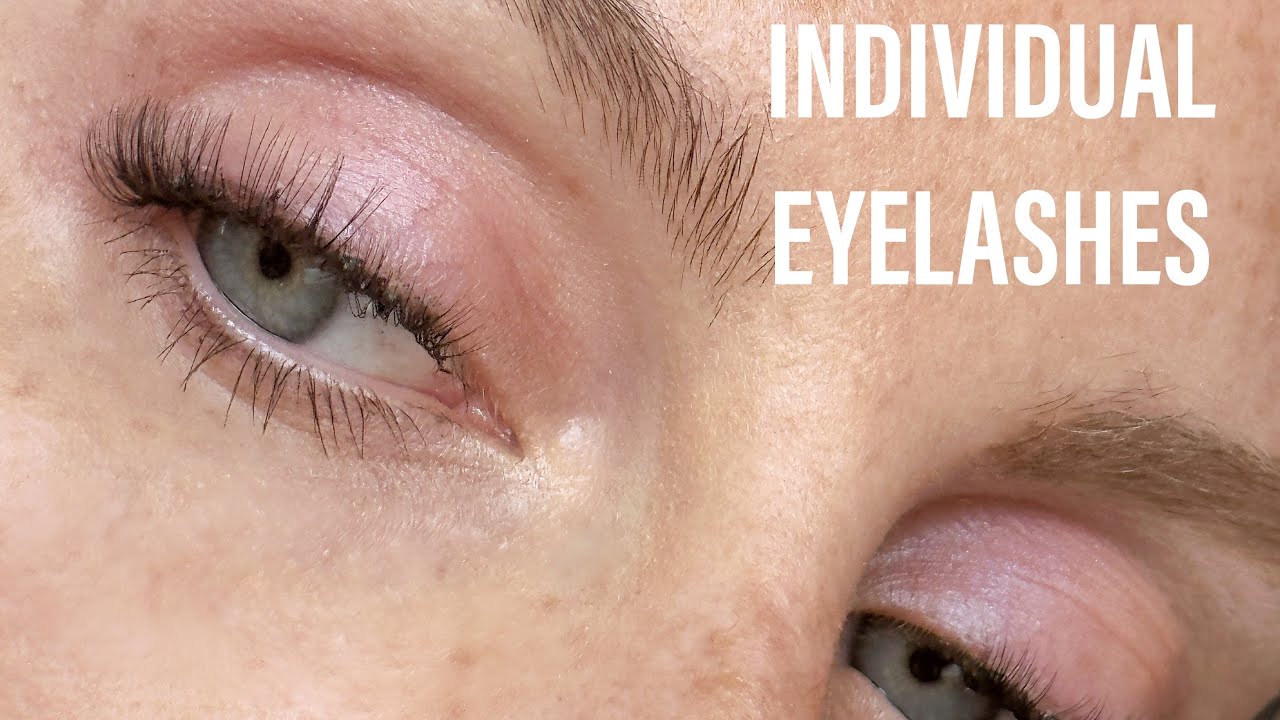 Individual eyelashes tutorial - How to Apply - YouTube