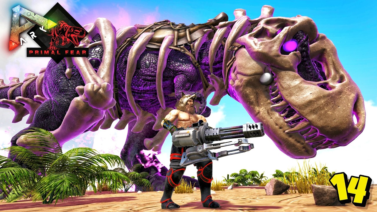 This Skeleton T-Rex Is UNSTOPPABLE – Every Boss Dies Instantly 🔥 ARK ...