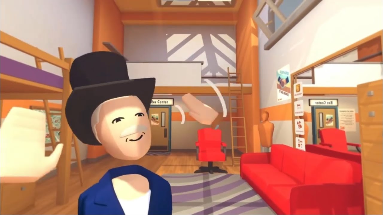 Dancing, walking, rearranging furniture but it's in Rec Room - YouTube