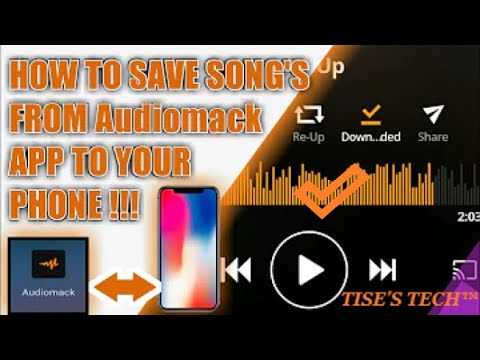 How to save/move songs from Audiomack to device || Audiomack to Files ...