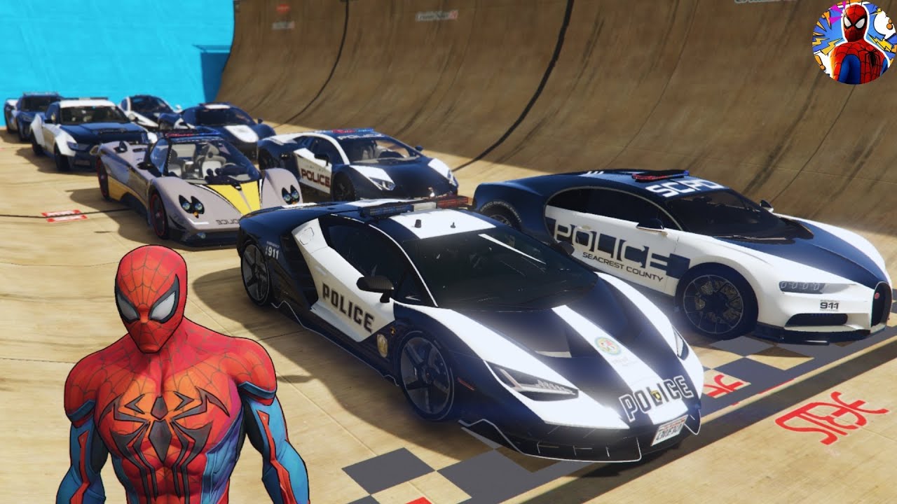 SPIDER-MAN VS VENOM VS MIGHTY - POLICE CARS AND BIKES!!🕷️GTA V🕷️ - YouTube