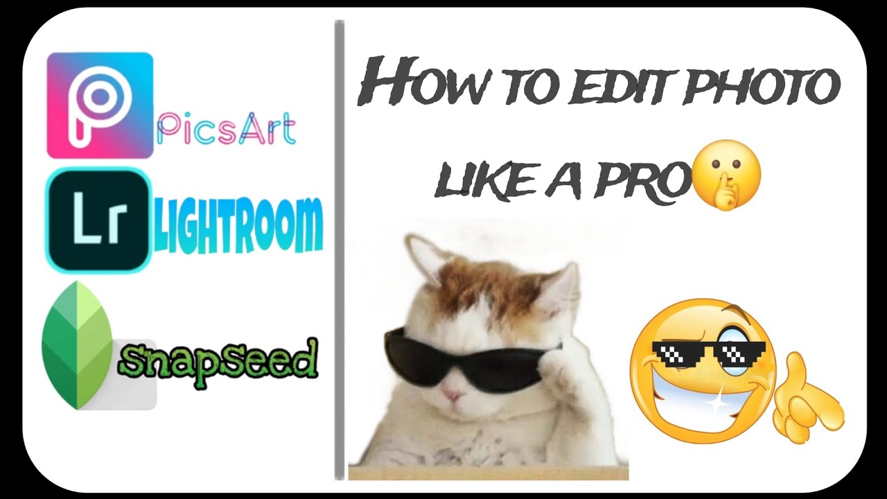 How to edit photo like a pro without any premium app😎🤫 - YouTube