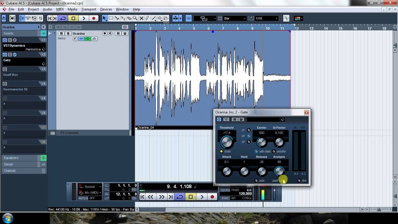 Gates in Cubase AI5 - YouTube