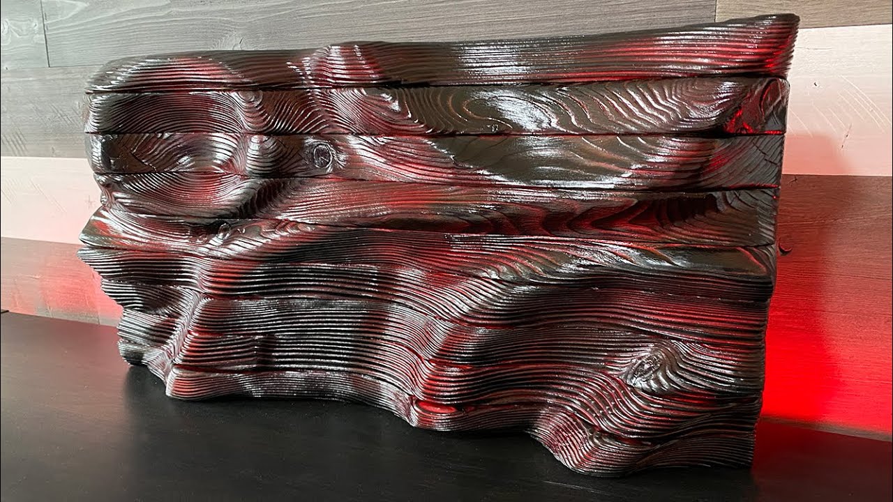 Creating Art with Fire: Colored Shou Sugi Ban Art Piece - Dyed with ...