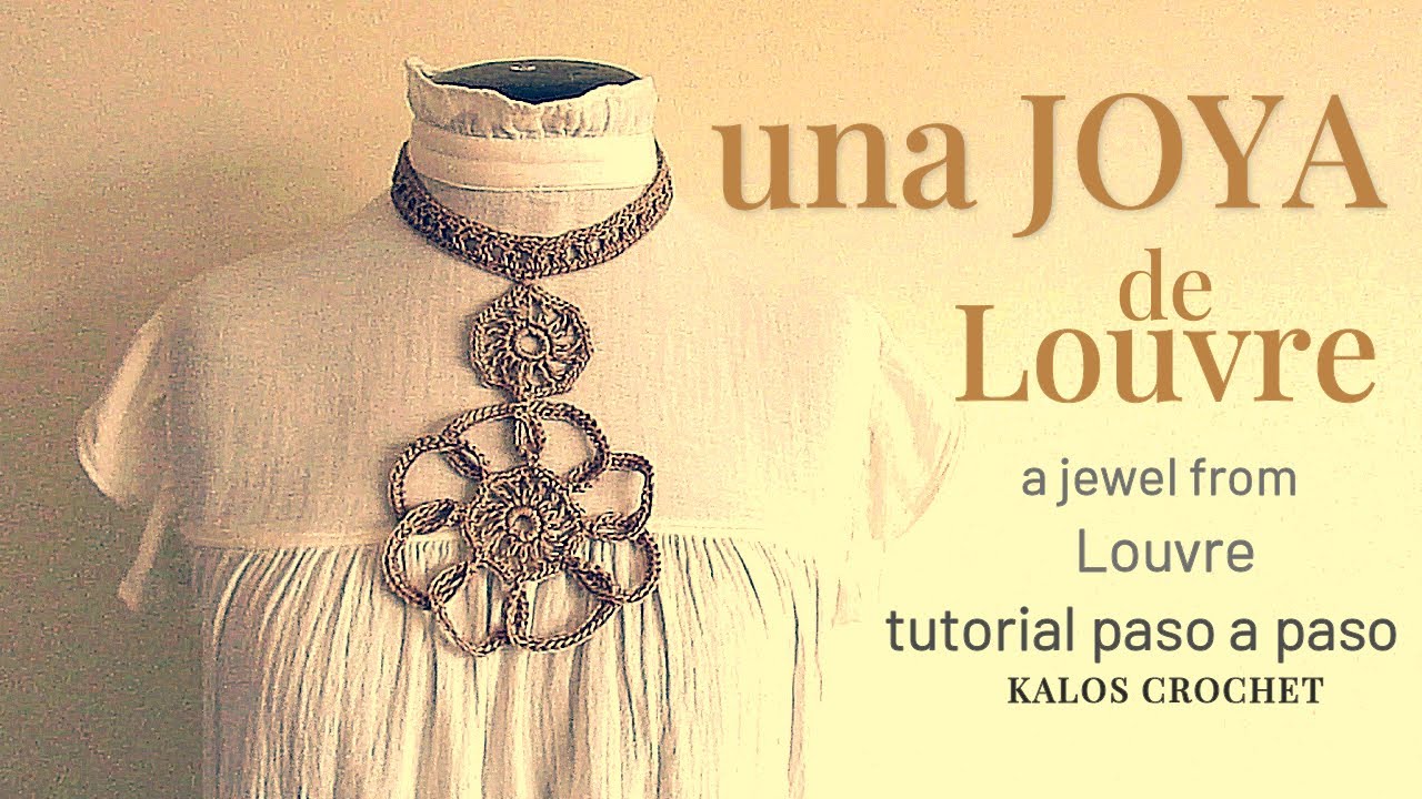 Collar a crochet paso a paso / Crochet Necklace Tutorial | Kalos ...