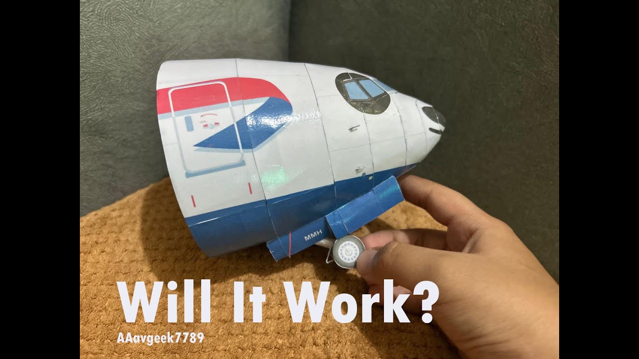 Recractable B777 | MODEL BY HERMERCRAFT - YouTube