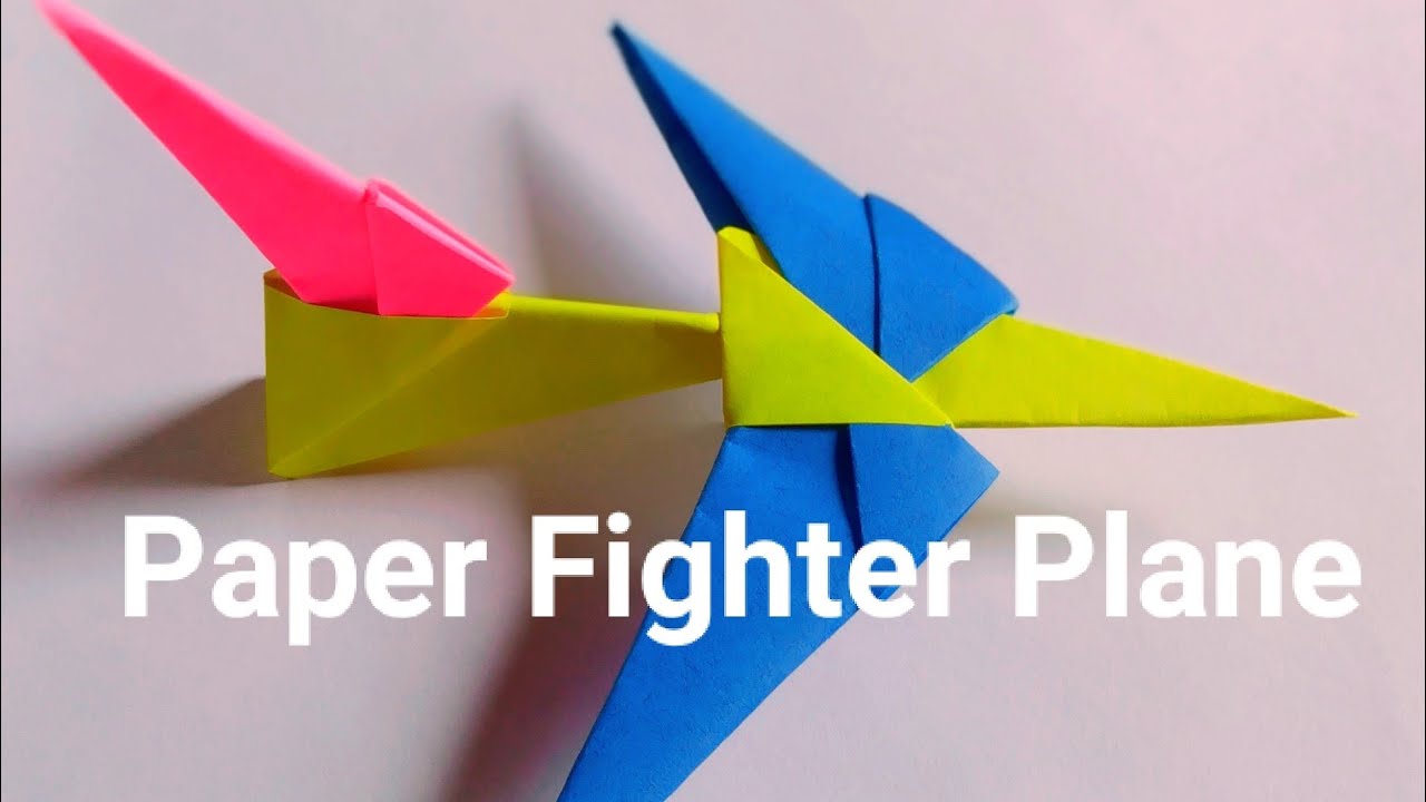 How To Make Paper Airplane|| Fighter Jet Plane Craft Ideas. - YouTube