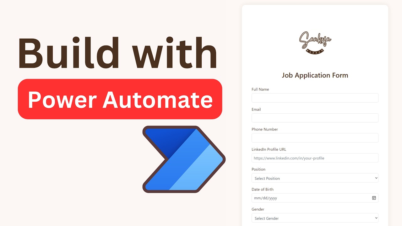 Build a Job Application Portal with Power Automate End to End Tutorial ...