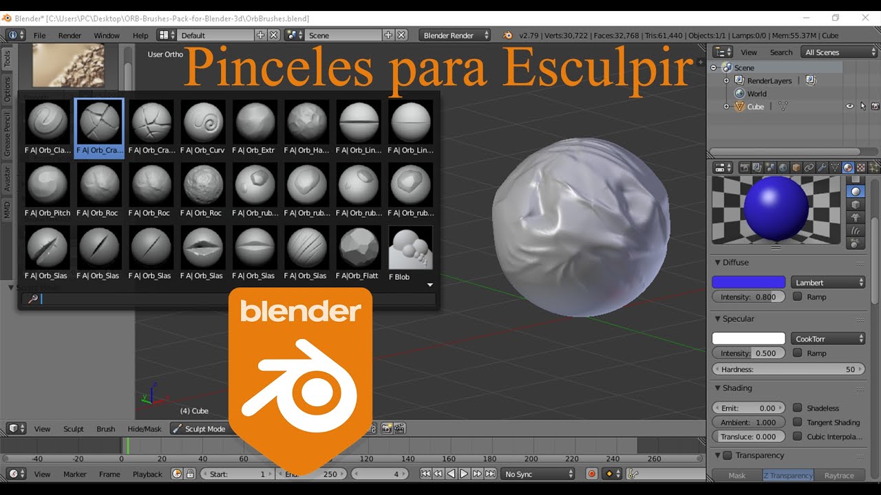 🔥Pinceles para Esculpir en Blender🔥 - YouTube