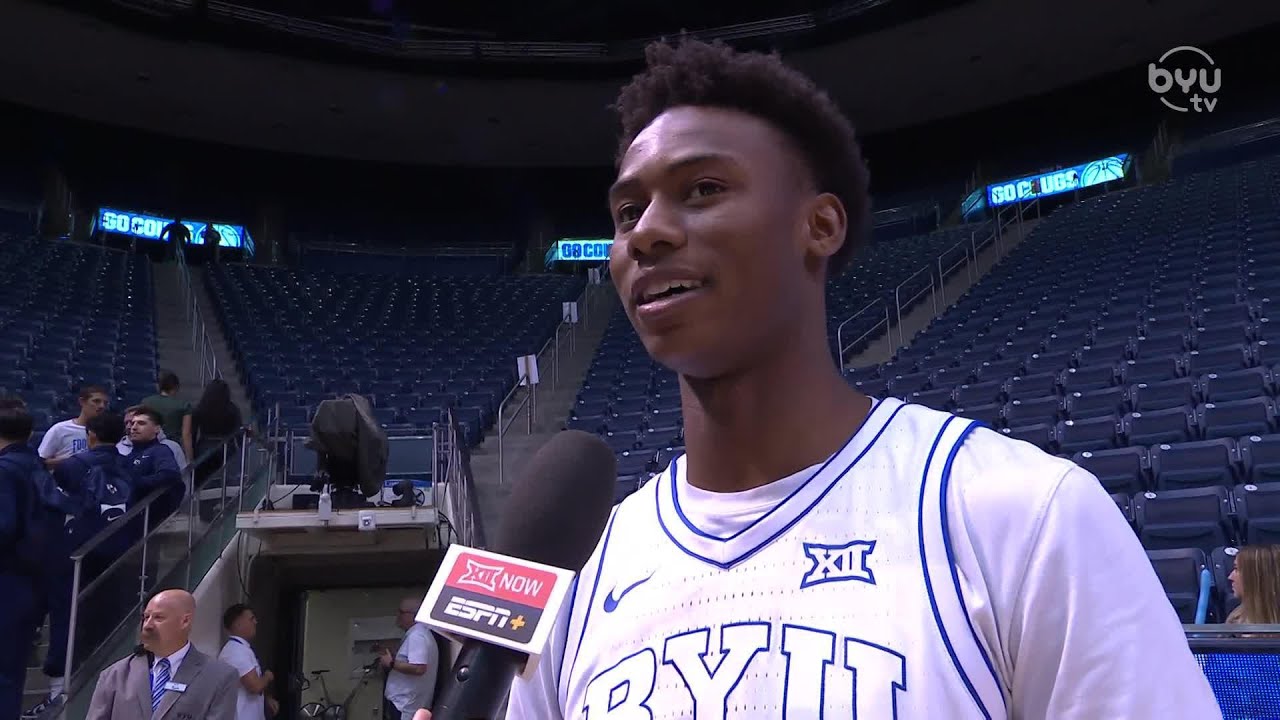 Jaxson Robinsons Postgame Interview Exhibition Game - YouTube