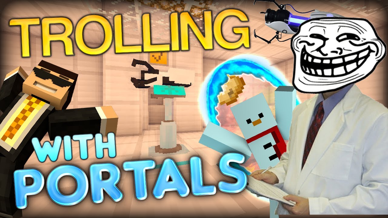 Trolling with Portals in Minecraft - Minecraft Modded Parkour Map ...