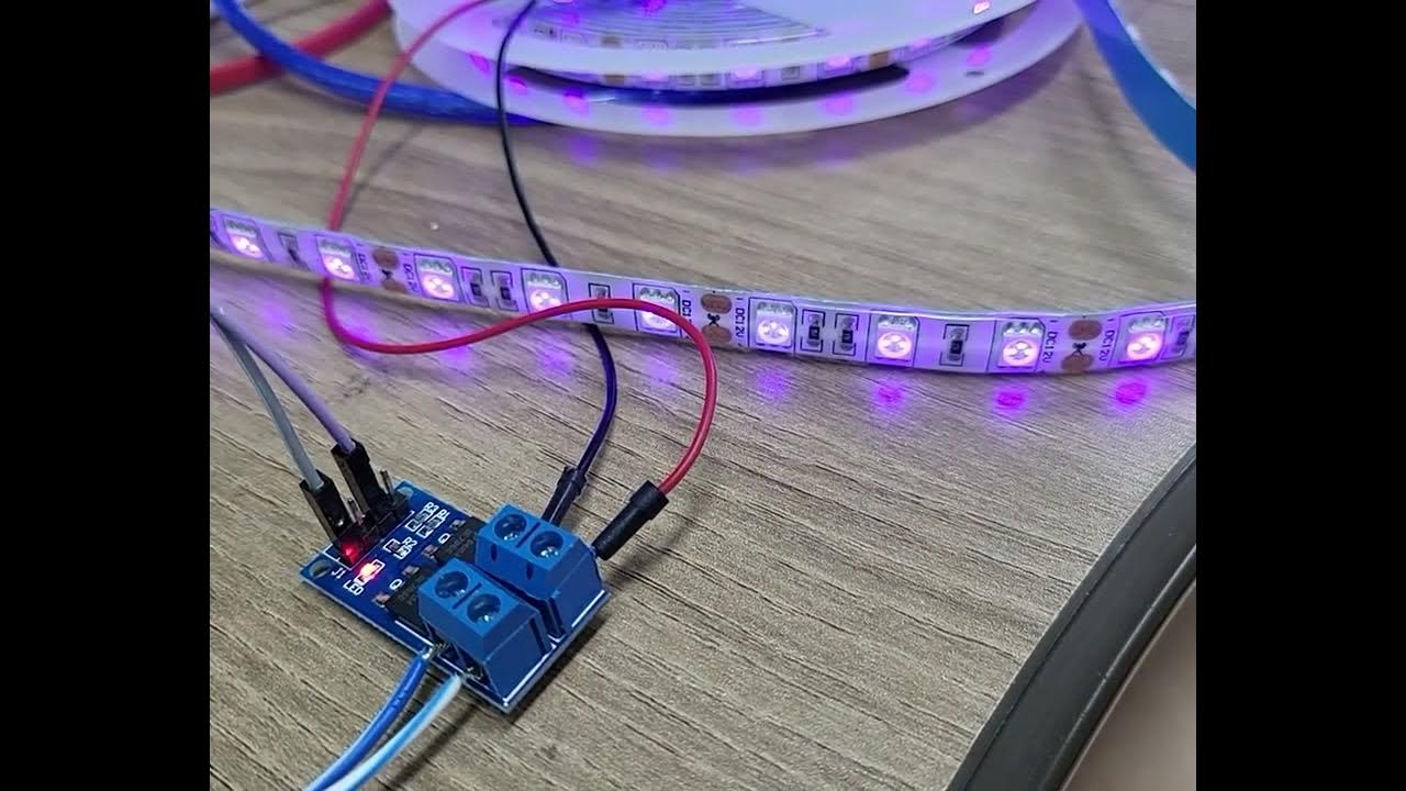 아두이노 PWM 제어 모듈 - LED STRIP 밝기 조절 - YouTube