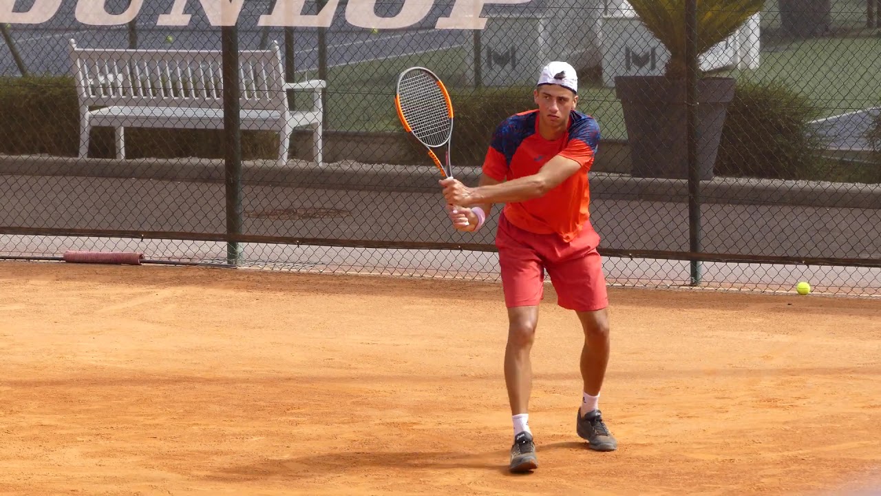 Alexander Donski vs Sparring Partner l'entraînement de tennis à l ...