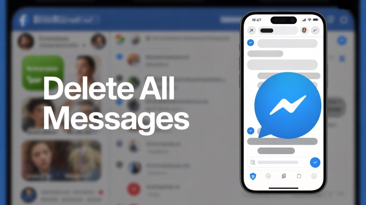 How To Delete All Of Your Messages On Messenger At Once - YouTube