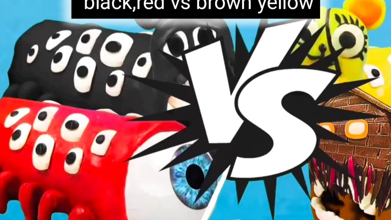 black,red vs brown yellow||cartoons||cartoon for kids - YouTube