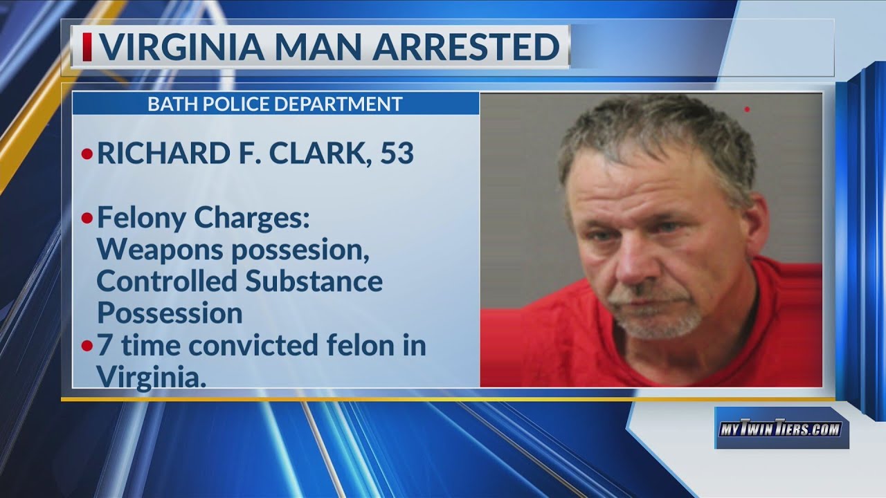 Virginia man arrested on gun and drug charges in Bath - YouTube