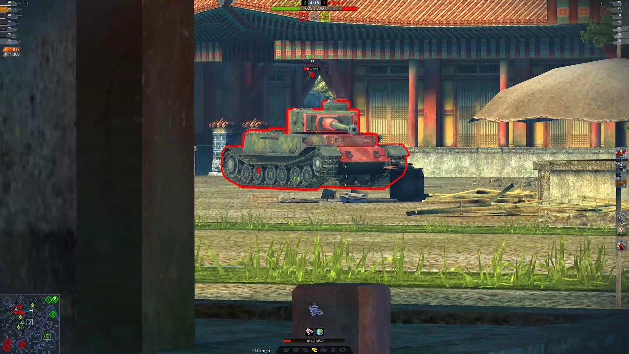 World of Tanks Blitz : Tiger (P) at Lost Temple - YouTube