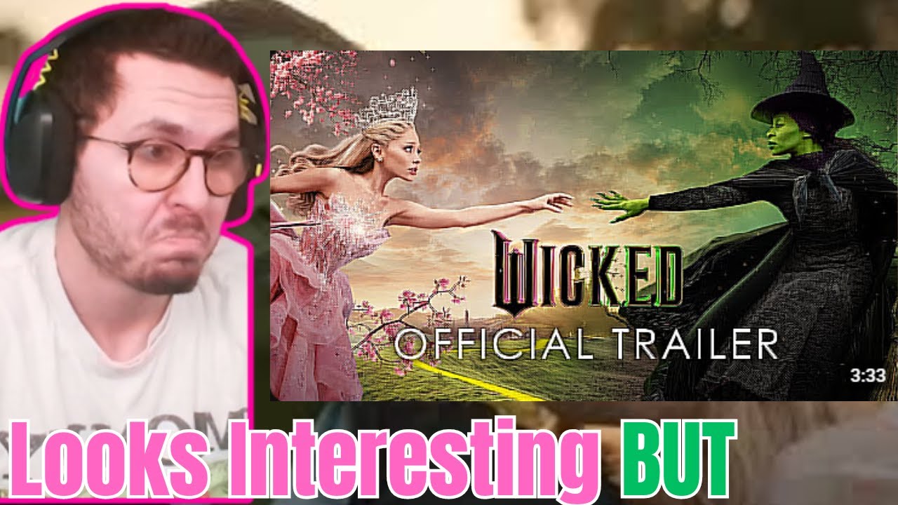 Wicked Trailer Reaction #wicked - YouTube