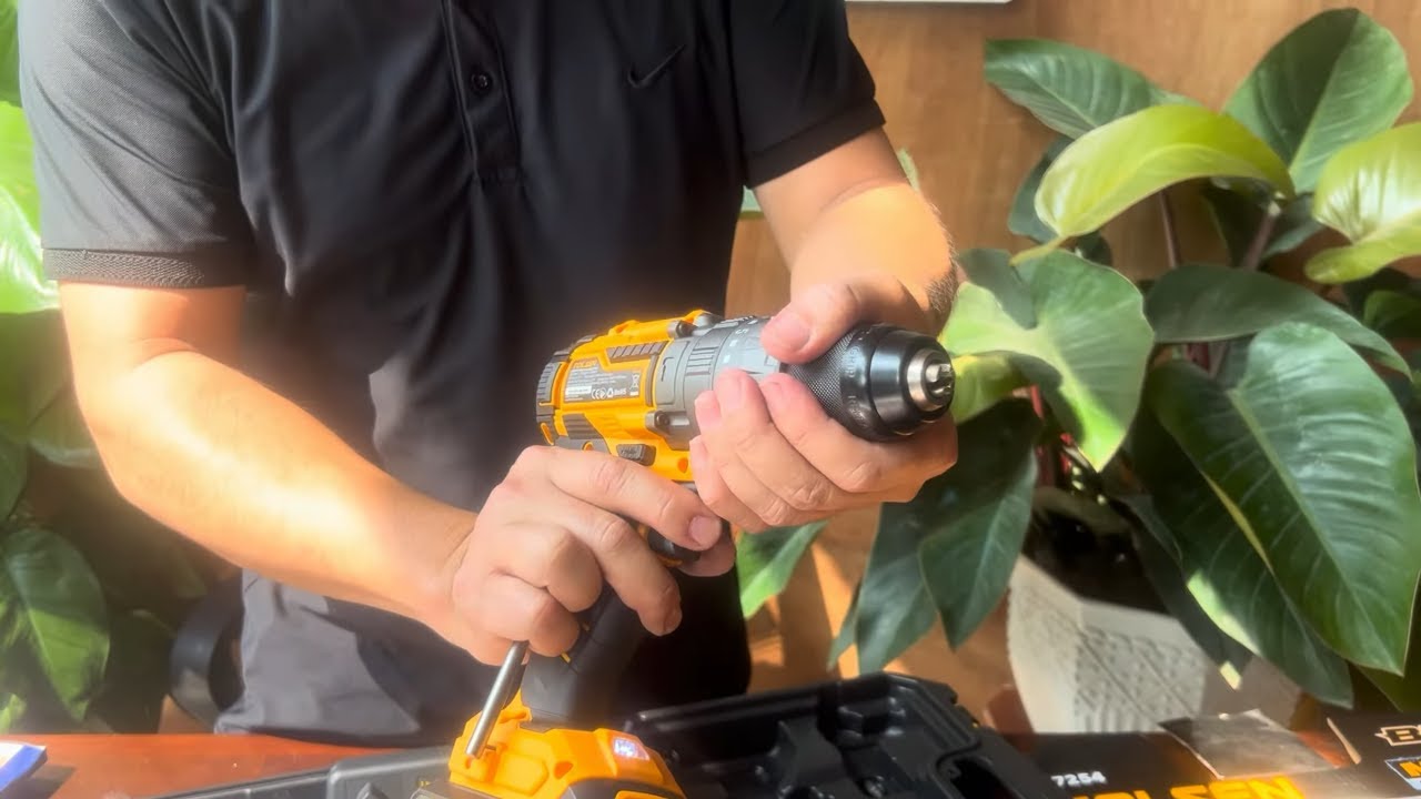 Review máy khoan pin không chổi than Tolsel siêu khỏe 20V 3 chế độ ...