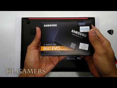 Lenovo ideapad 310-14IKB Model 80TU upgrade DDR4 RAM and Samsung 860 EVO V-NAND SSD 2019