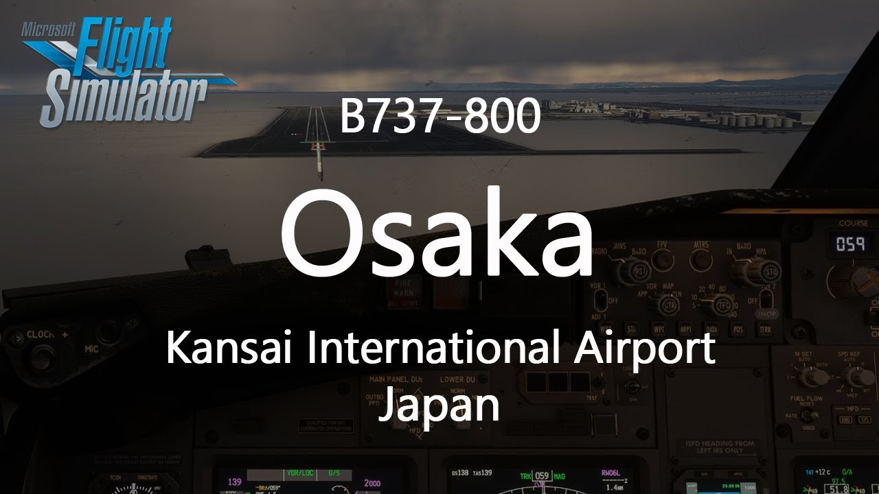 Microsoft Flight Simulator 2020 Landing Osaka B738 Cockpit View - YouTube