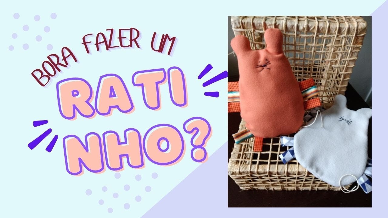 BORA APRENDER A FAZER UM RATINHO LARANJA! UM BRINQUEDO IDEAL PARA BEBÊS ...