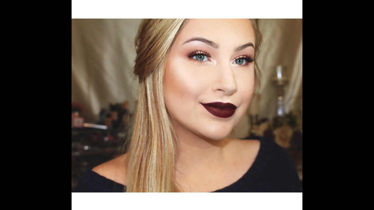 Vampy Lips | Fall Makeup Tutorial - YouTube
