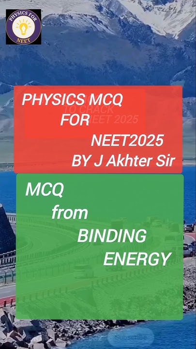 Physics MCQ for NEET 2025 by J Akhter Sir#neetphysics#youtubeshorts - YouTube